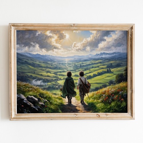 The Lord Of The Rings: Frodo And Sam Leaving The Shire Wall Art Poster ...