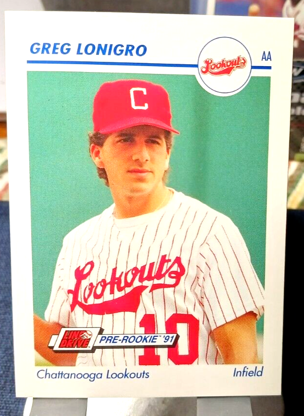 1991 Line Drive Pre-Rookie Baseball Card of Greg Lonigro #161 (NM) Free ...