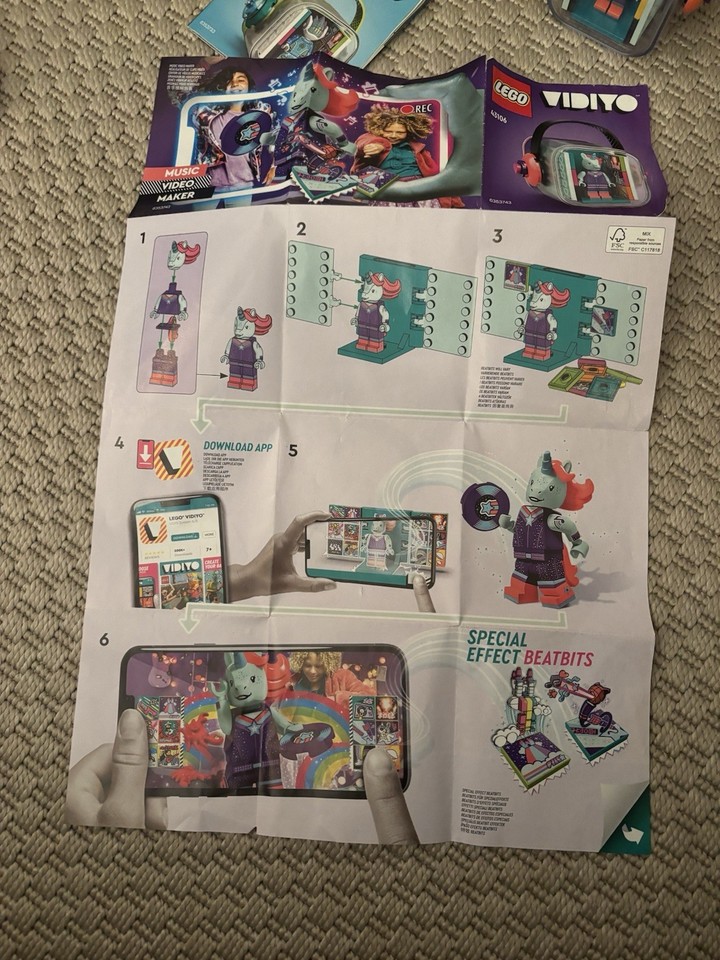 Lego Vidiyo Alien DJ beatbox & Unicorn JD Beatbox - Boxed Complete Sets ...