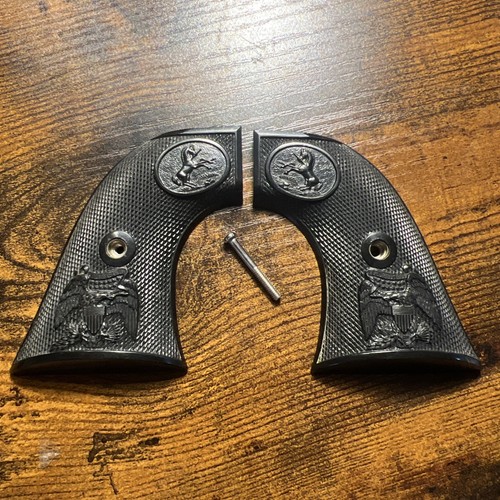 Factory Colt Single Action Army Eagle Design Grips with Screw Colt SAA ...
