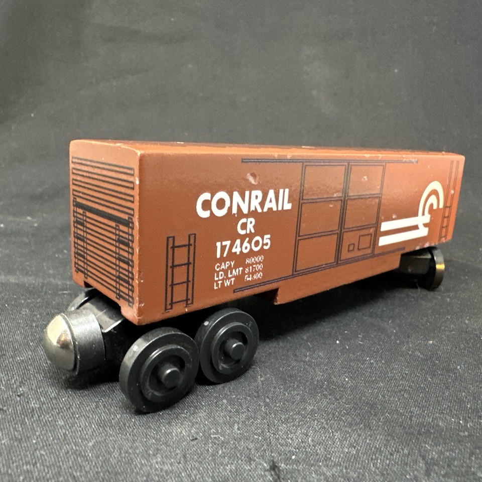 Wooden Whittle Shortline Railroad Conrail CR174605 Hi-Cube Boxcar, EXC ...
