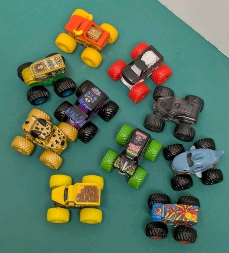 Monster Jam Mighty Minis Lot Of 10 Monster Trucks Spinmaster + Hot ...