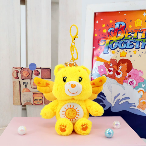 New Genuine Carebears Classic Angel Pendant Plush Doll Toy Back ...