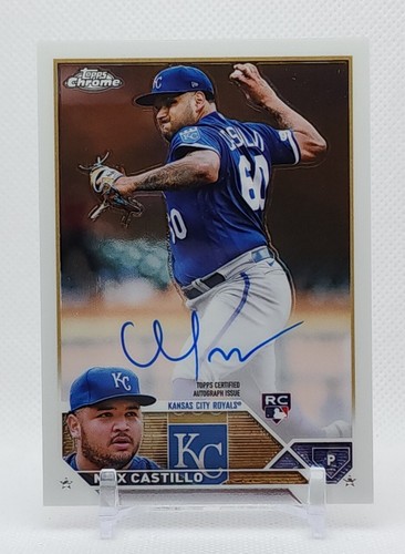 MAX CASTILLO 2023 Topps Chrome Update #RA-MC Rookie RC Auto Kansas City ...