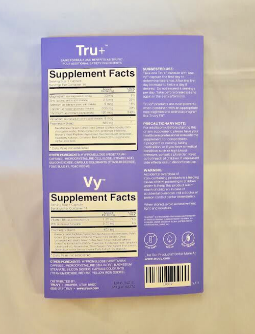 TruVision Truvy - NEW Formula TruFix/TruControl(now TRU+ & VY)Weight ...