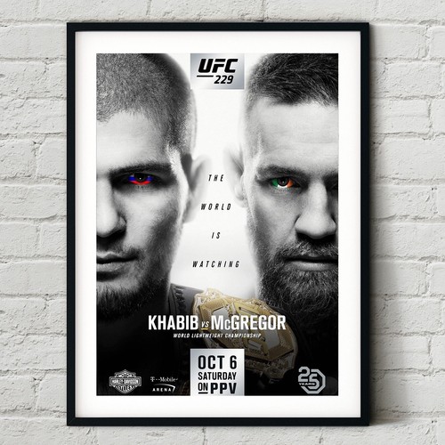 UFC 229 Khabib Nurmagomedov vs Conor McGregor Fight Poster Wall Art ...