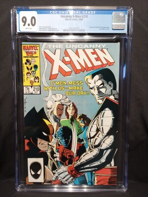 Uncanny X-Men #210 (Marvel, Oct 1986) CGC 9.0 DIRECT EDITION Mutant ...