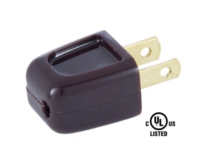 BROWN Quick-connect Plug Polarized for SPT-2 wire LAMP PART | eBay