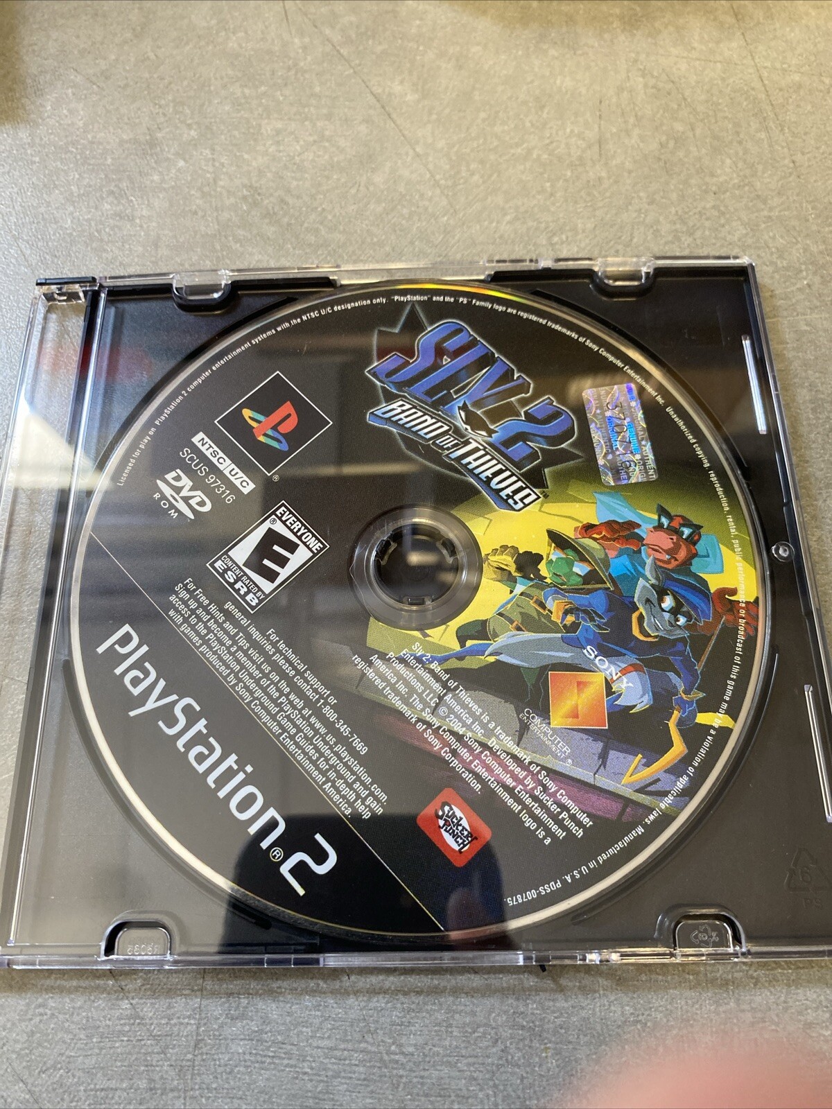 Sly 2: Band of Thieves - Sony PlayStation 2 PS2 Disc Only 711719731627 ...