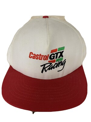 Castrol GTX Racing adjustable unique trucker cap Made In USA hat | eBay