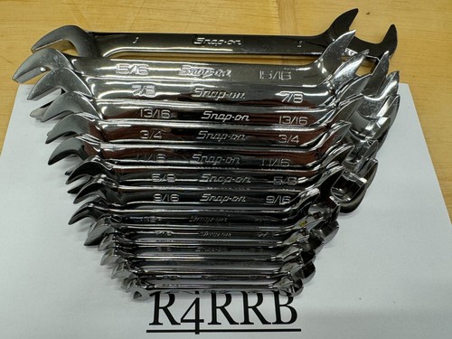 Snap-on Tools USA NEW 14pc 1/4" up to 1" SAE 4 Way Angle Wrench Bonus ...