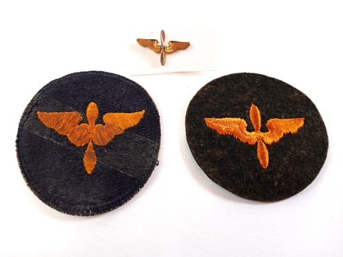 US Army WWll Air Corps Cadet Flight Training Insignia Patches(2) and ...