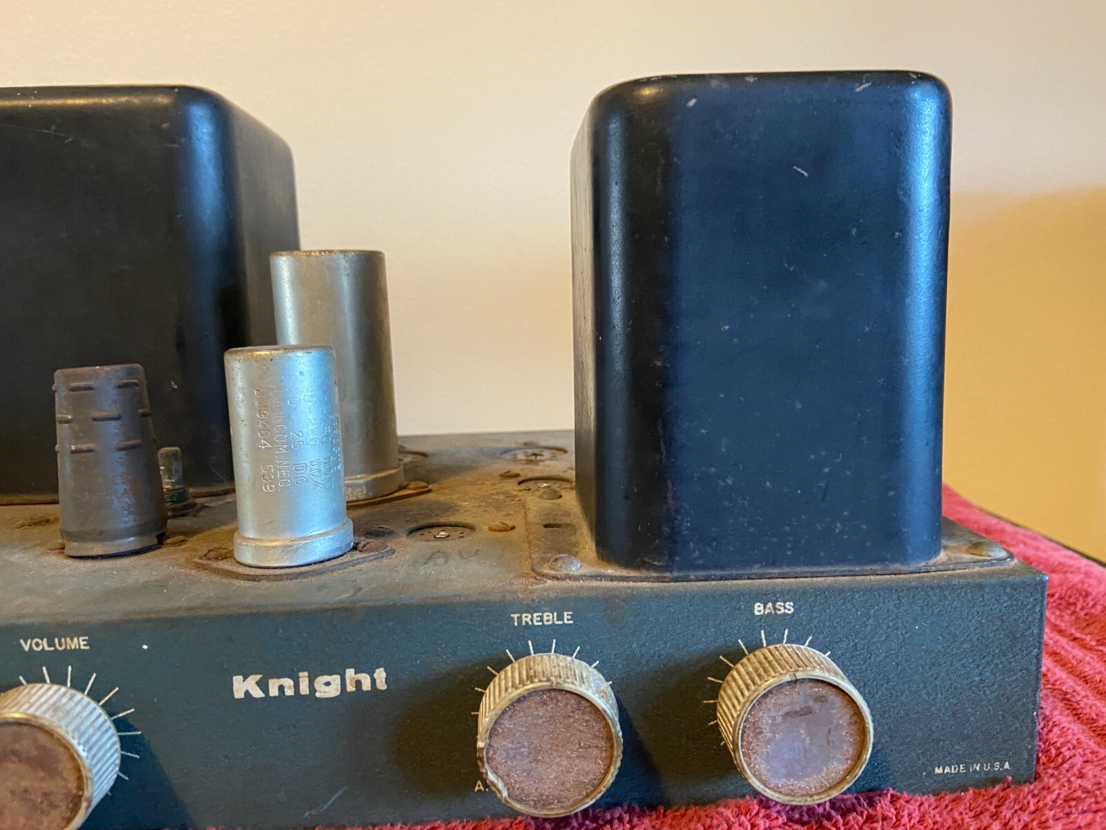 Vintage 1955 Knight S-750 Tube Amplifier 6L6 Mono Integrated Amp for ...