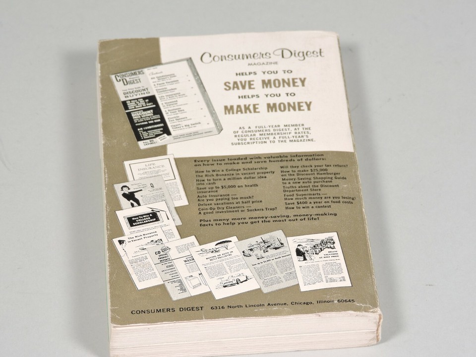 Vintage CONSUMER DIGEST from 1970 - Rare - HTF | eBay