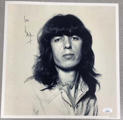 Bill Wyman Signed Photo 12x12 The Rolling Stones Autograph Bass Guitar ...