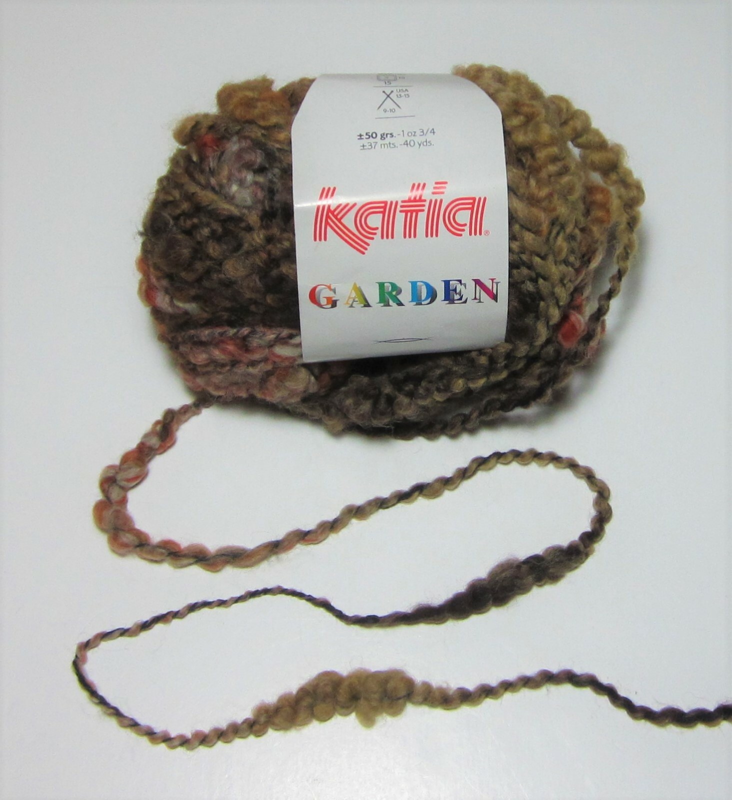 LOT of 10 balls KATIA GARDEN chunky machine washable wool yarn #201 ...