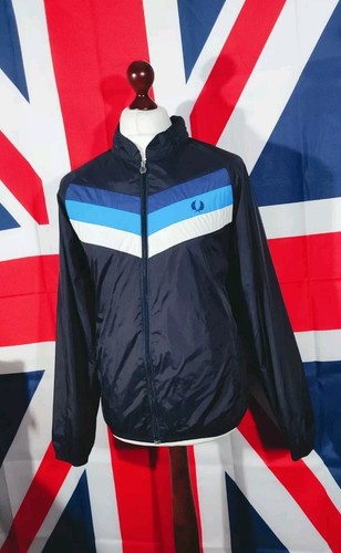 Fred Perry Lightweight Chevron Jacket - L/XL - Multicoloured - Mod ...