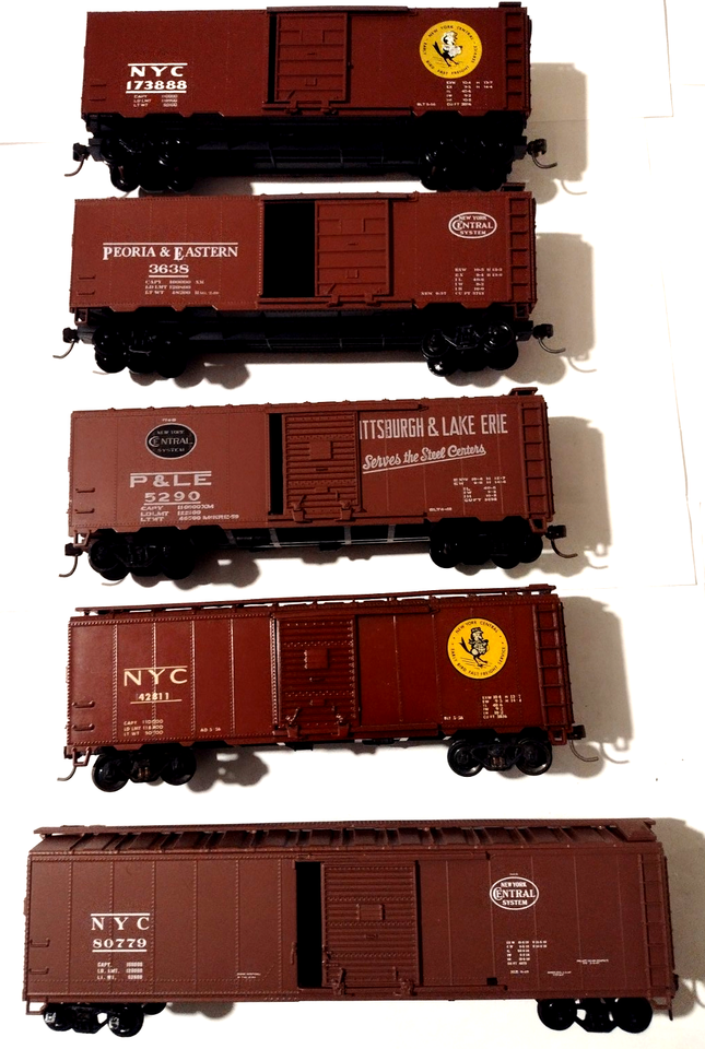 Lot/5 Athearn BB Box Cars Cust.Ptd NYC/P&LE/P&E | eBay