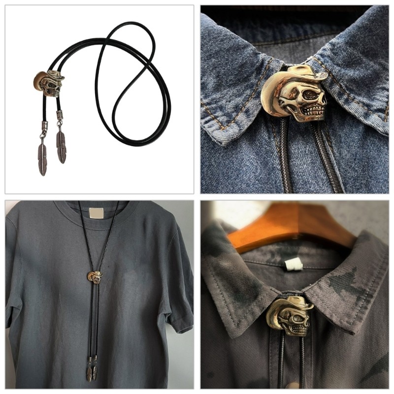 Western Cowboy Neckwear Formal Bolo Tie Music Concert Bolo Tie Rodeos ...