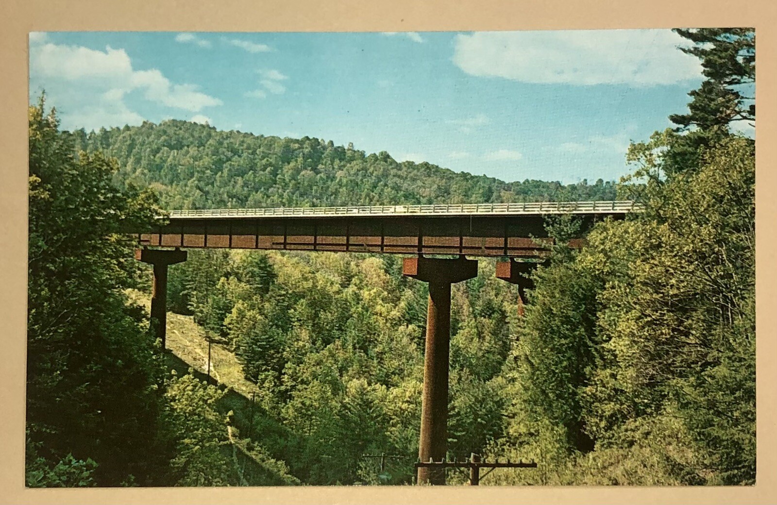 Postcard High Bridge Green River Interstate Route I26 Saluda North ...