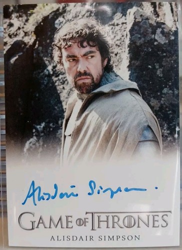 Game Of Thrones Complete Series Alisdair Simpson Autograph Card as Ser ...