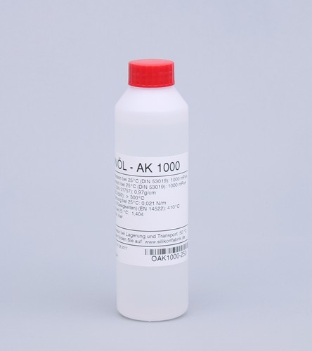 Silicone oil AK 1000 by WACKER®, clear, 100% pure, viscosity 1000 CSt ...