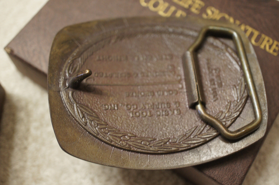 Steven Knight, SL Knight, Steven L Knight Buckle, Raccoon- very nice ...