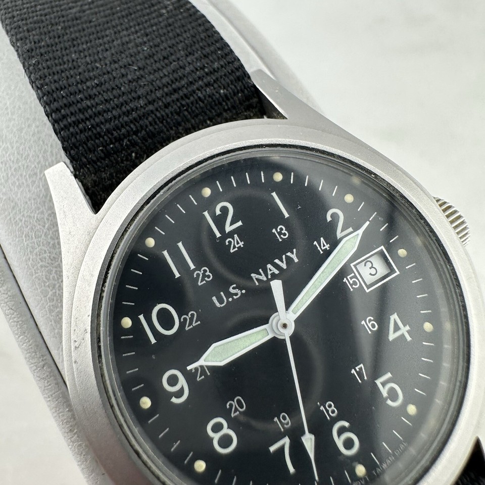 Vintage U.S. Navy 33mm Field Watch, French Mov’t - New Battery | eBay