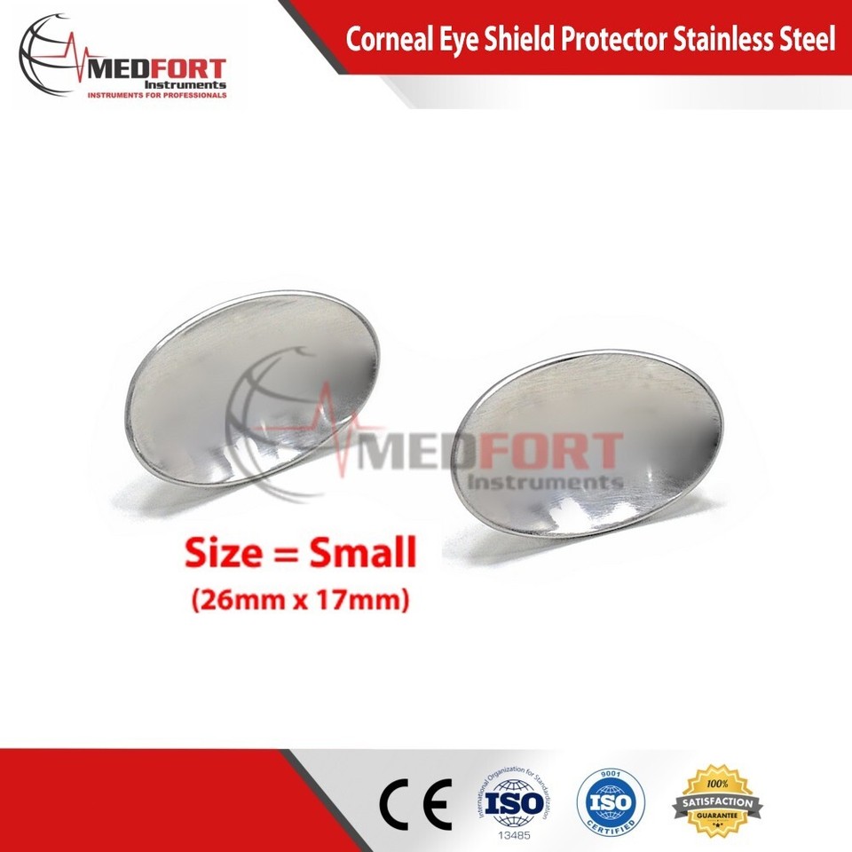 Corneal Eye Shield Stainless Steel | S 26mm X 17mm | Laser Eye ...