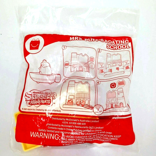 McDonalds -Happy Meal Toy SpongeBob Mrs. Puff's Boating School ...