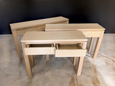 AMBER - TASMANIAN OAK HALL TABLE | eBay Australia