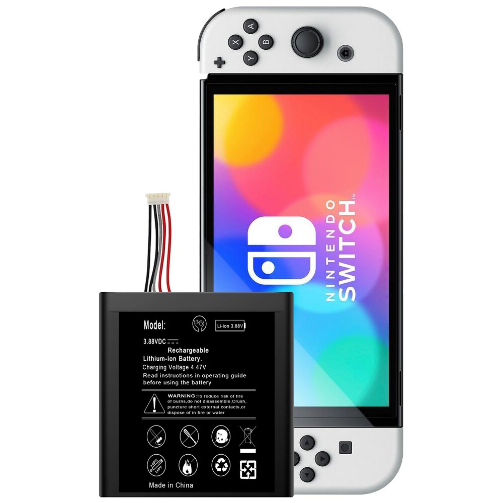 High Power 4400mAh Replaceable Battery for Nintendo Switch OLED HEG-001 ...