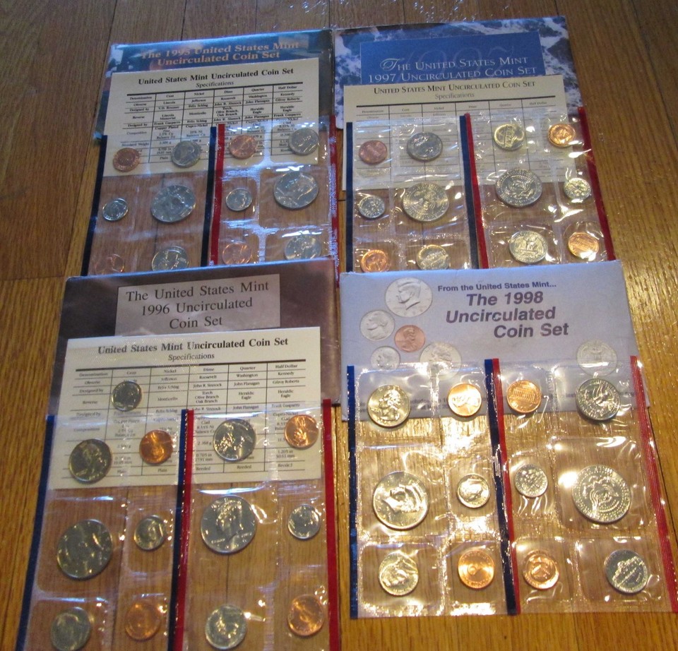 1968 to 2008 Mint Sets U.S. Mint 39 Sets P And D Mint Set Uncirculated COA Box | eBay