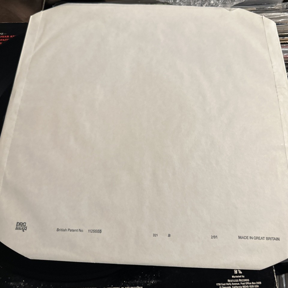 Hirax – Hate, Fear And Power LP 1986 Restless Records – 72162-1 VG+/VG+ ...