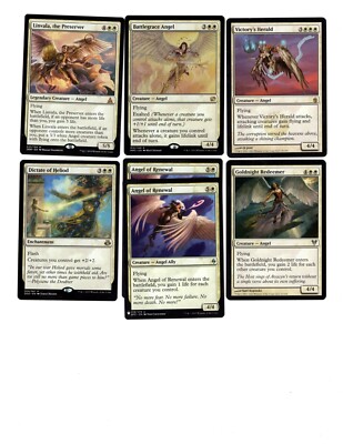 WHITE ANGELS-60 Card Magic the Gathering Deck-MTG-RTP-Mythics-Linvala ...