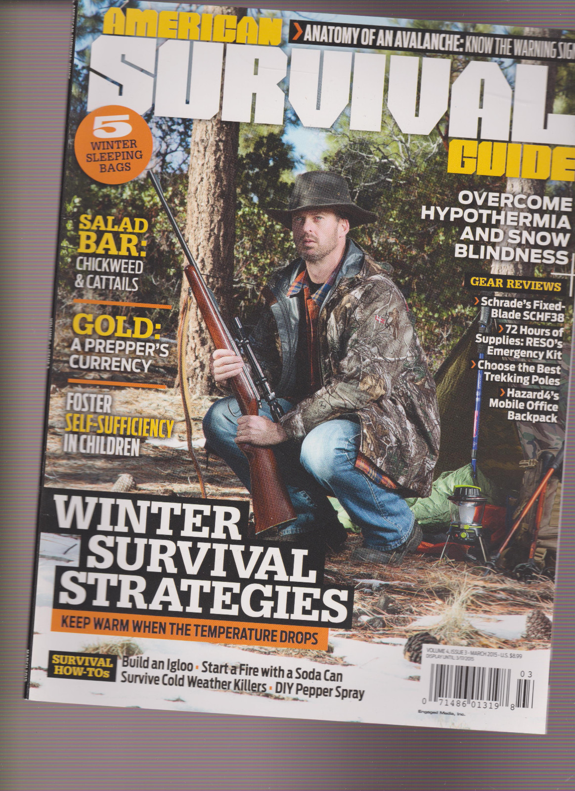 AMERICAN SURVIVAL GUIDE MAGAZINE Vol.4 #3 MARCH 2015. | eBay