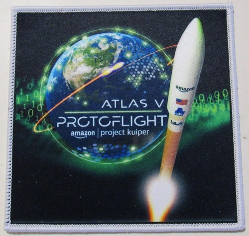 1ST ATLAS V KUIPER MISSION SPACE PATCH 4" SQUARE SUCCESSFUL LAUNCH FROM THE CAPE | eBay