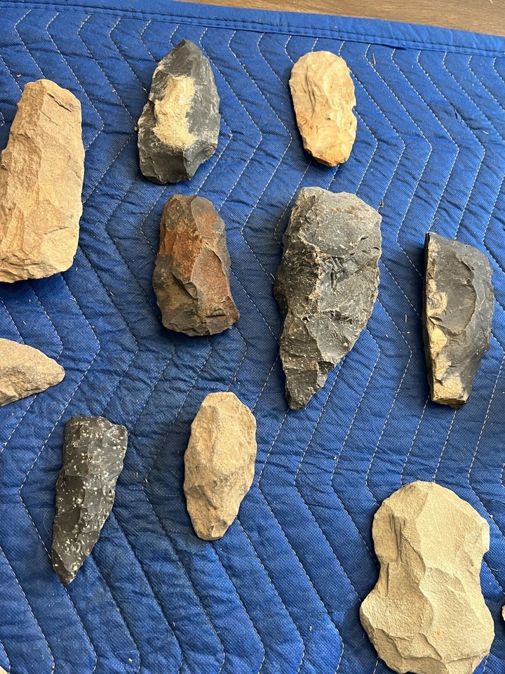 Lot of 57 Native American Indian Artifacts Tools/Knifes/Scrapers ...