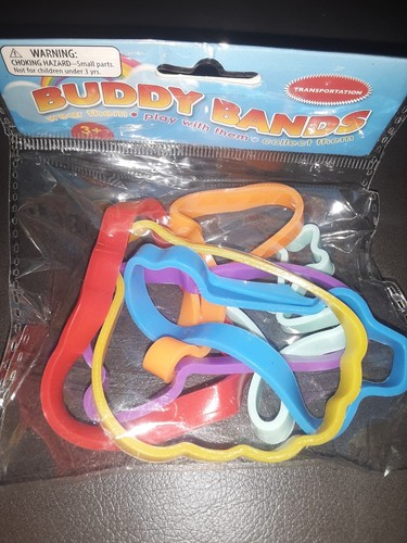 1 pk Buddy Bands Transportation Jumbo Bracelets Stocking Stuffers Toys ...