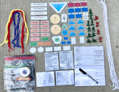 Weatherproof Army (ROTC/IBOLC/Ranger) Platoon Terrain Model Kit with ...