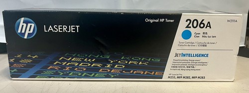 Genuine HP 206A Cyan Toner Print Cartridge W2111A Factory Sealed OEM ...