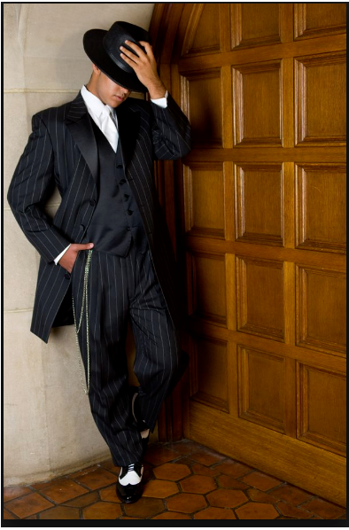 New Silver Double Zoot Gangster Pachuco Chain Clips included Great ...