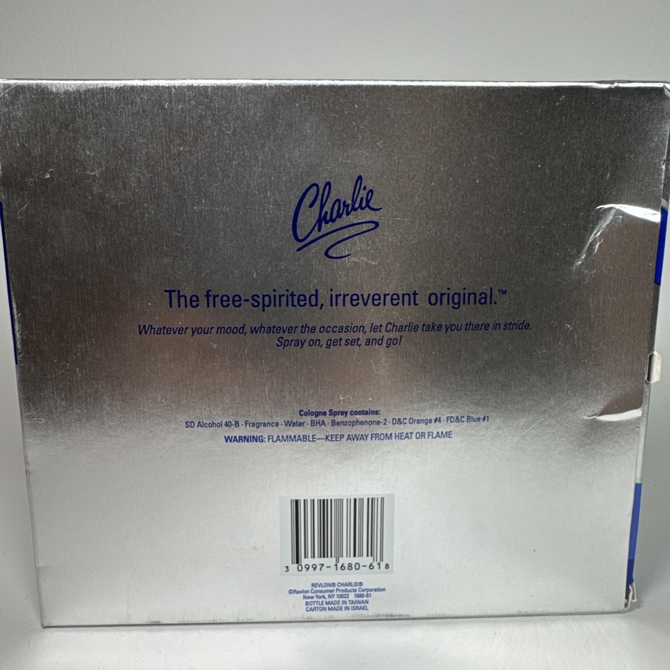 Revlon Charlie Original Cologne Spray 2 Piece Gift Set 1.3 oz & 0.5 oz ...