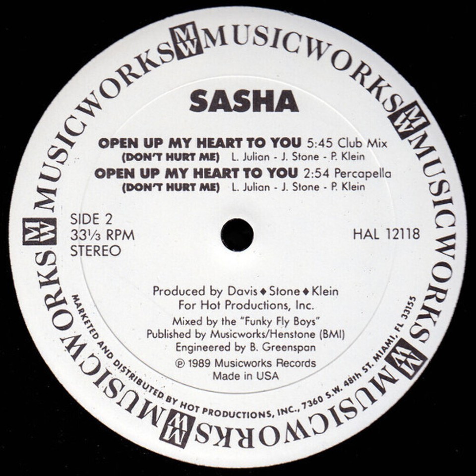 Sasha (3) - Open Up My Heart To You (Don't Hurt Me) (12", Gen) | eBay