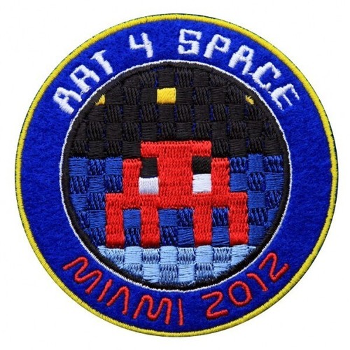Space Invader patch ART4SPACE miami 2012 Art 4 Space sealed mint (w ...