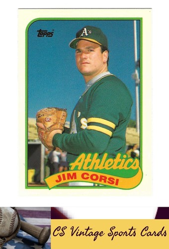 1989 Topps #292 Jim Corsi Collector's Edition (Tiffany) | eBay