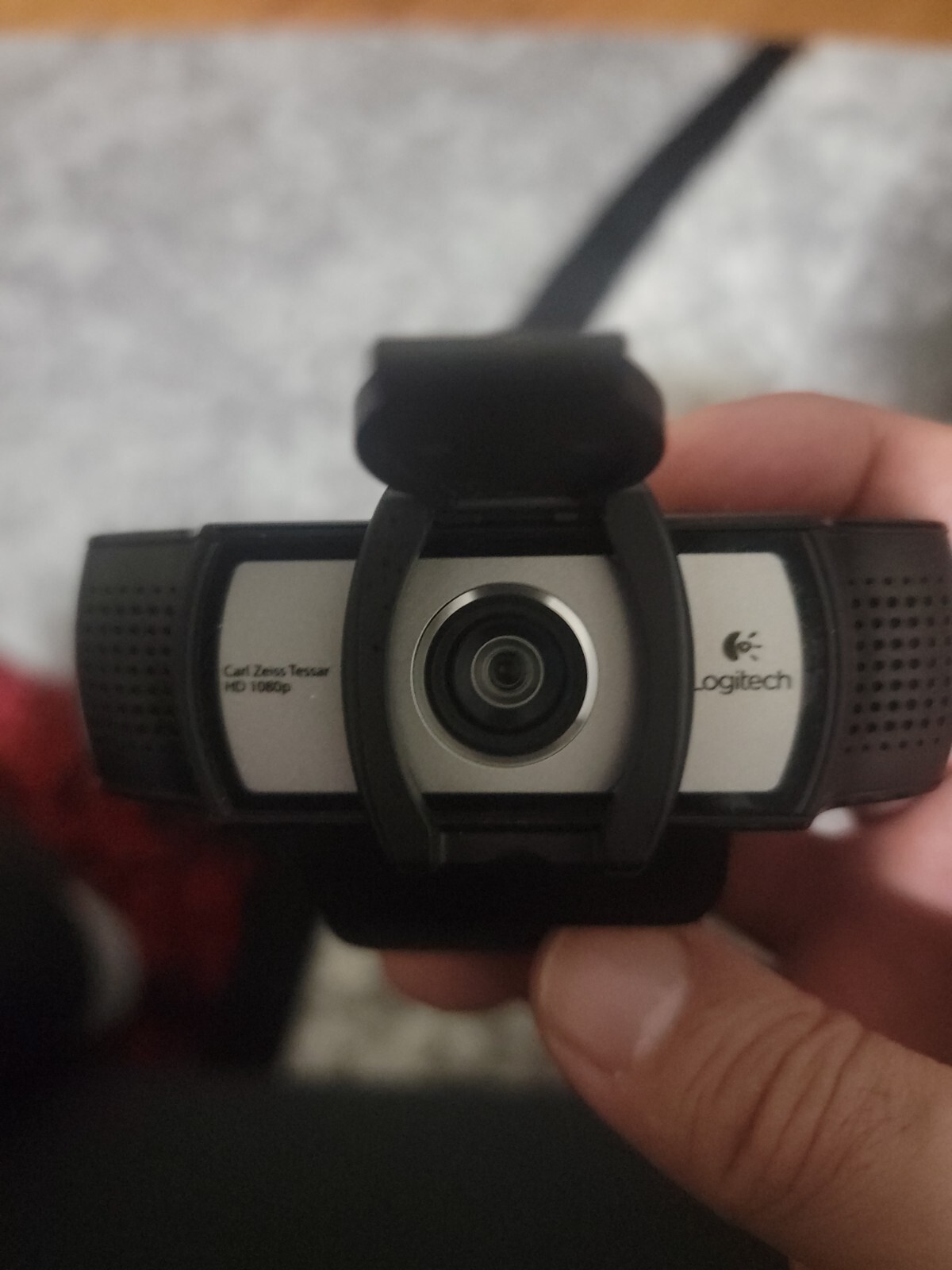 Logitech Webcam Carl Zeiss Tessar HD 1080P USB W/ Cover V-U0031 860 ...