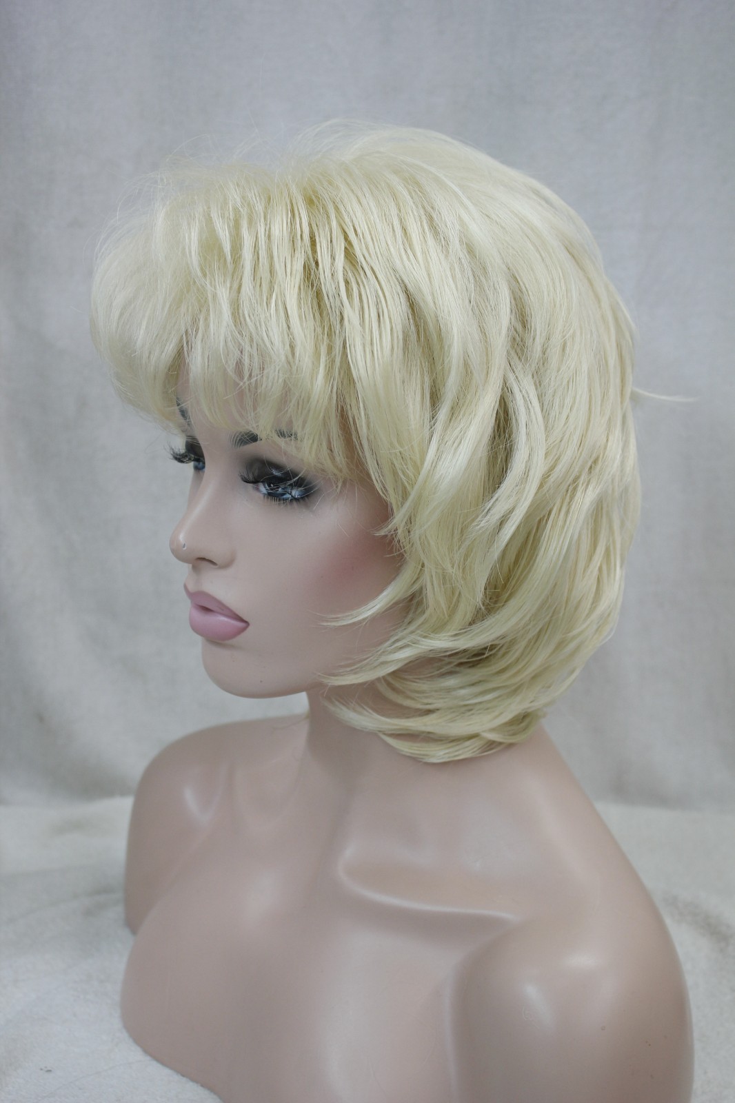 New 6 color selected charming fluffy layered wavy women' synthetic 14 ...