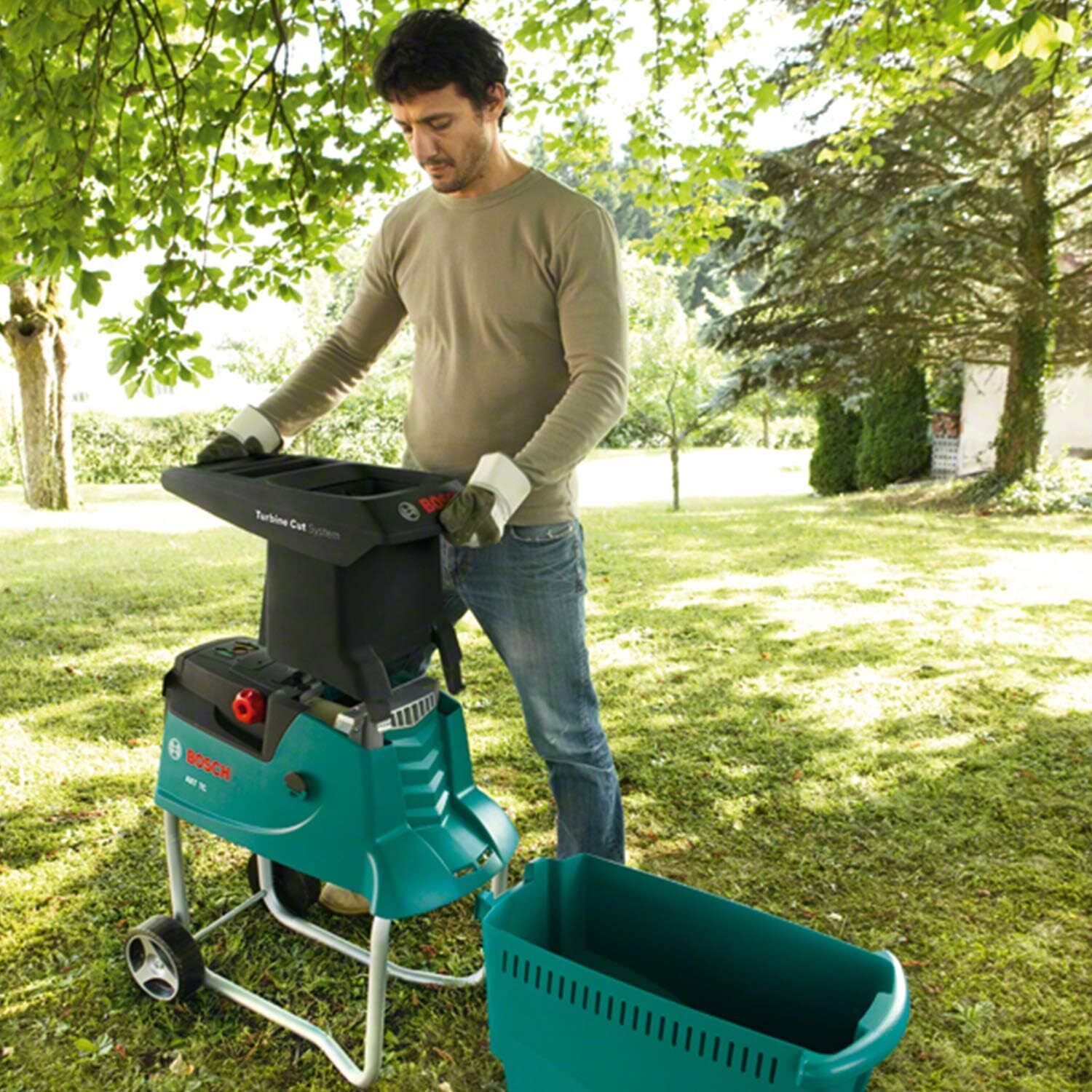 Bosch Home and Garden Bosch Häcksler AXT 25 TC (2500 W, Fangbox 53 ...