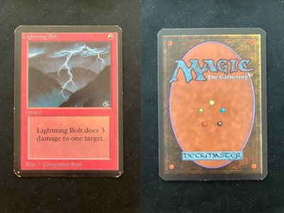 Lightning Bolt ALPHA Mtg NM- Near Mint- | eBay